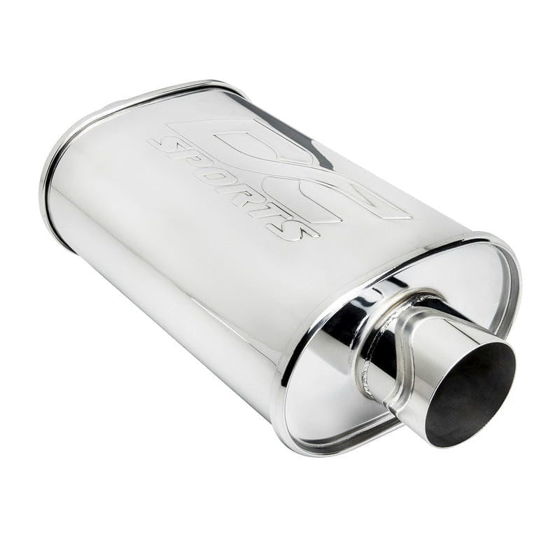DC Sports Universal Oval Muffler 3" Inlet 4" Outlet — Speed Science