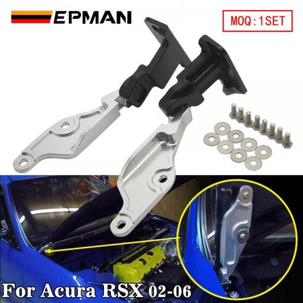 EPMAN Billet Aluminum Quick Hood Hinge Release Latch For Honda DC5 ...