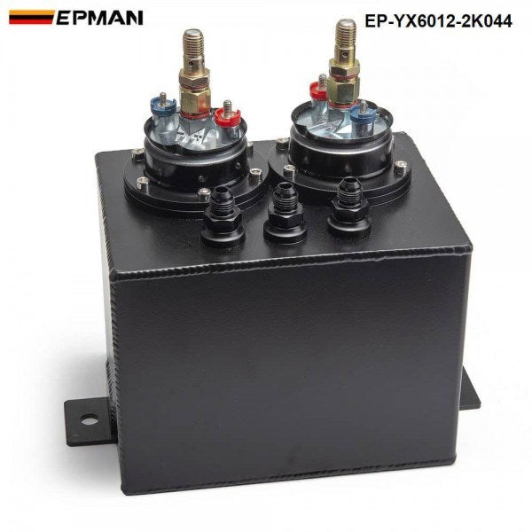 Epman Aluminium 3L Surge Tank with Dual 044 Fuel Pumps — Speed Science
