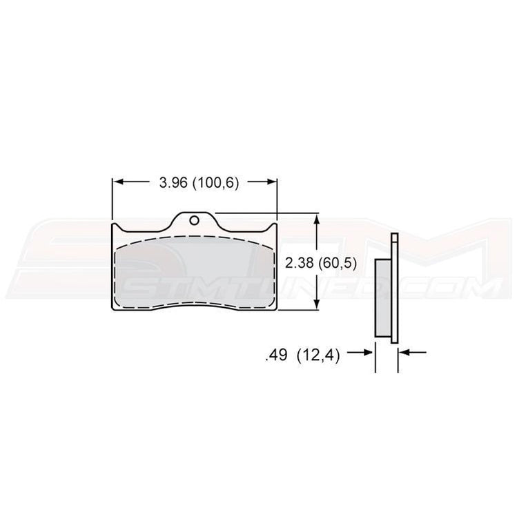 STM Tuned Wilwood Brake Pads BP-10 for Front Drag Brake Kit (150-8850K ...